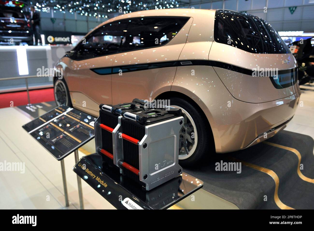The Concept Electric Car Mila EV by Magna Steyr is shown during the ...