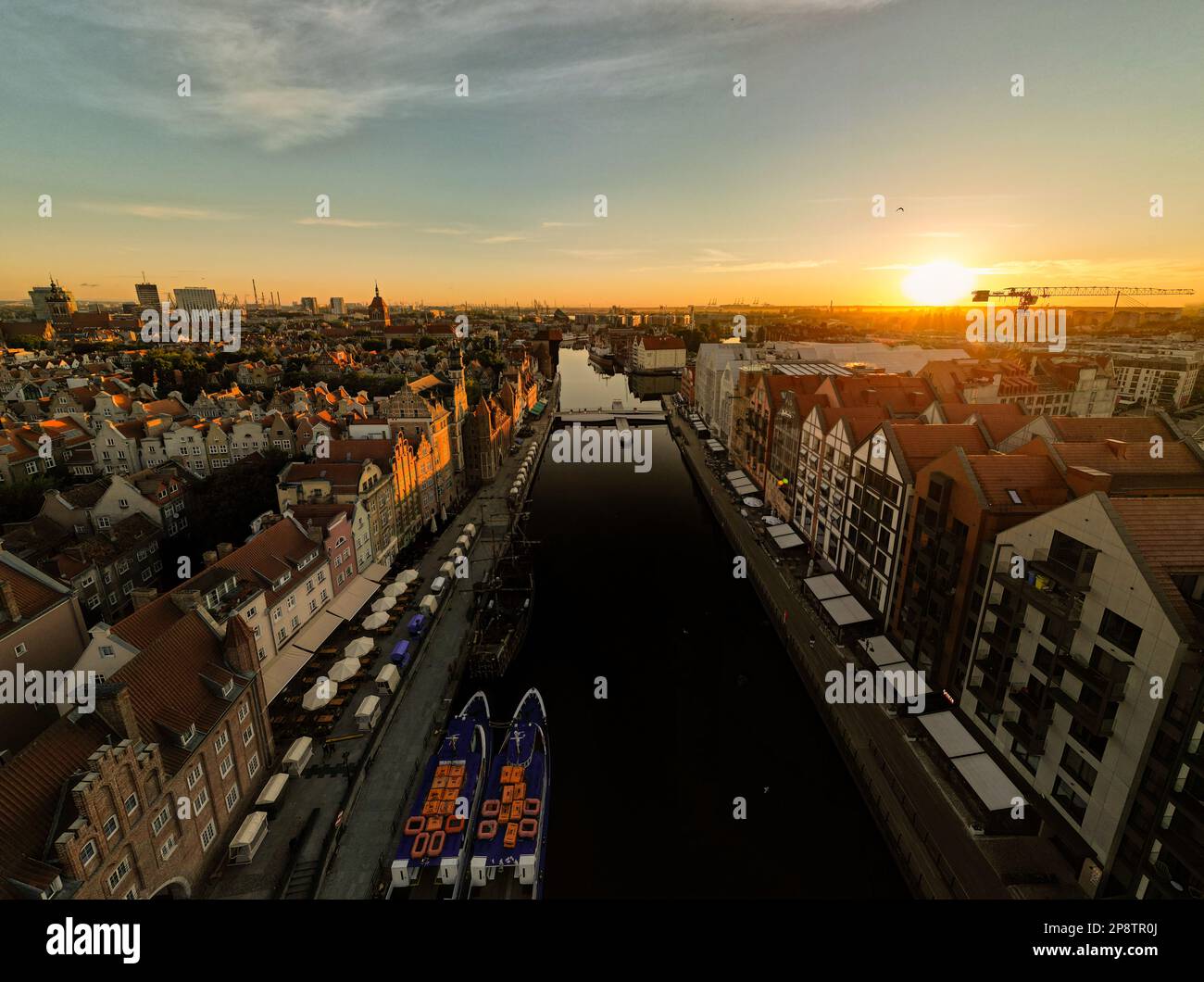 Aerial view of City of Gdańsk from drone Stock Photo - Alamy