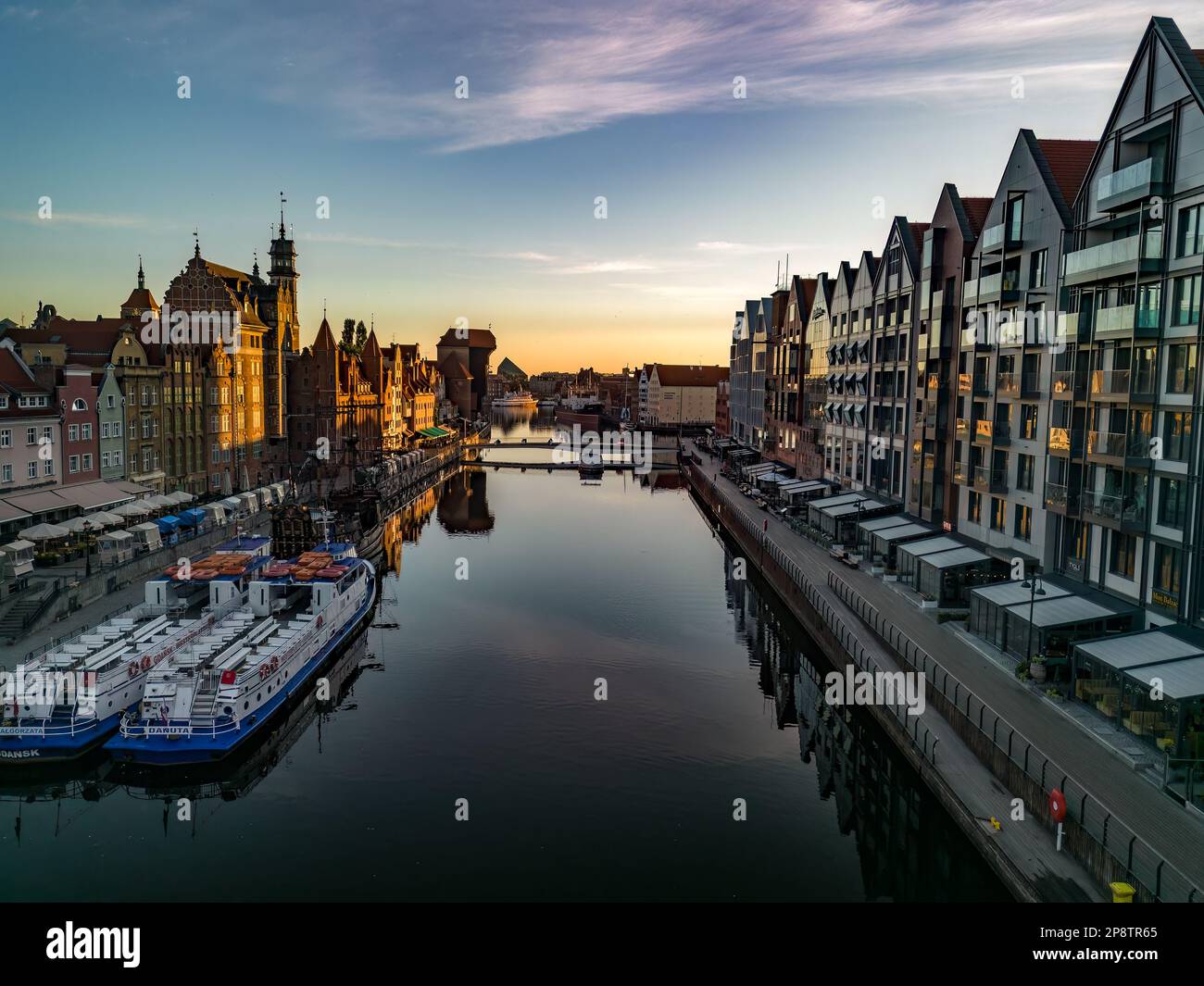 Aerial view gdańsk city hi-res stock photography and images - Alamy
