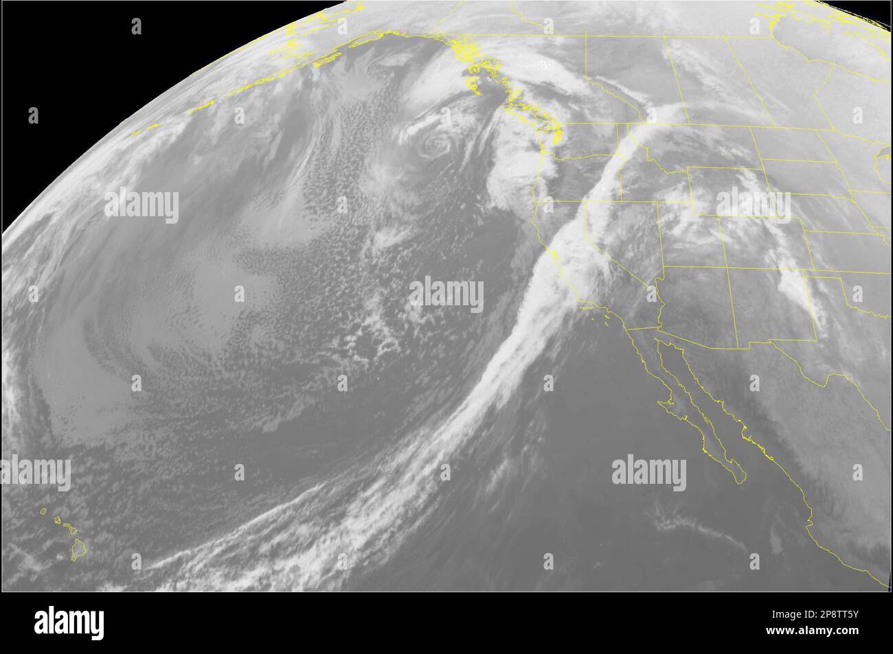 This NOAA satellite image taken Monday, March 2, 2009 at 2:00 am EST ...