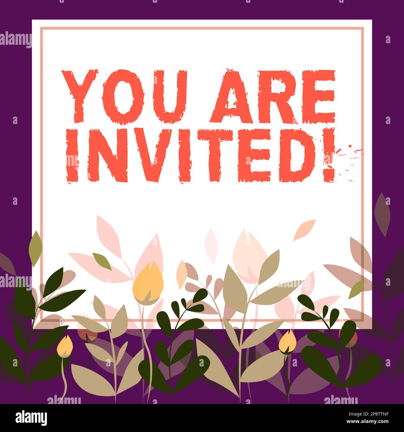 Sign displaying You Are Invited. Word for Receiving and invitation for ...