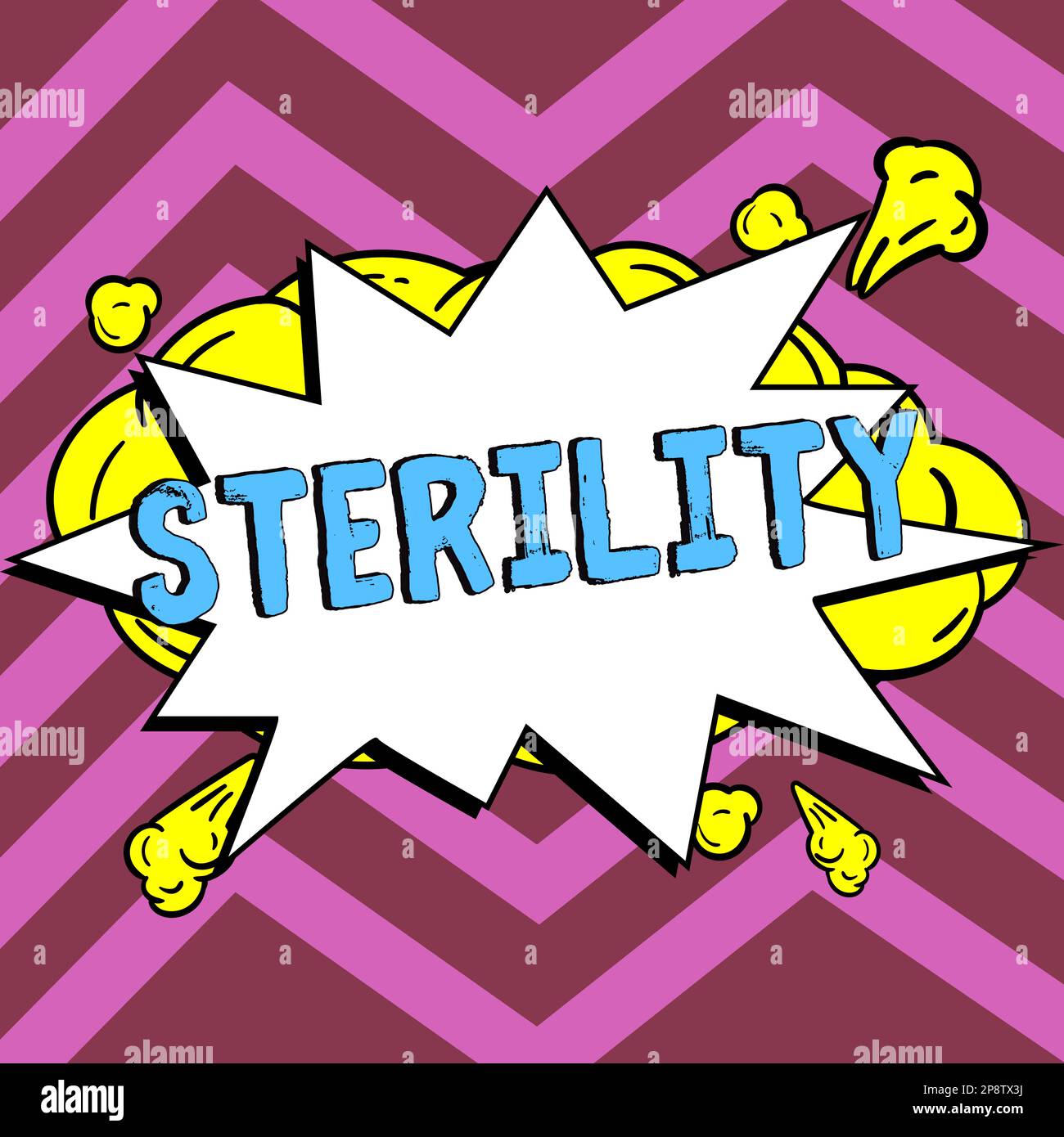 Text sign showing Sterility. Business approach a condition of being ...