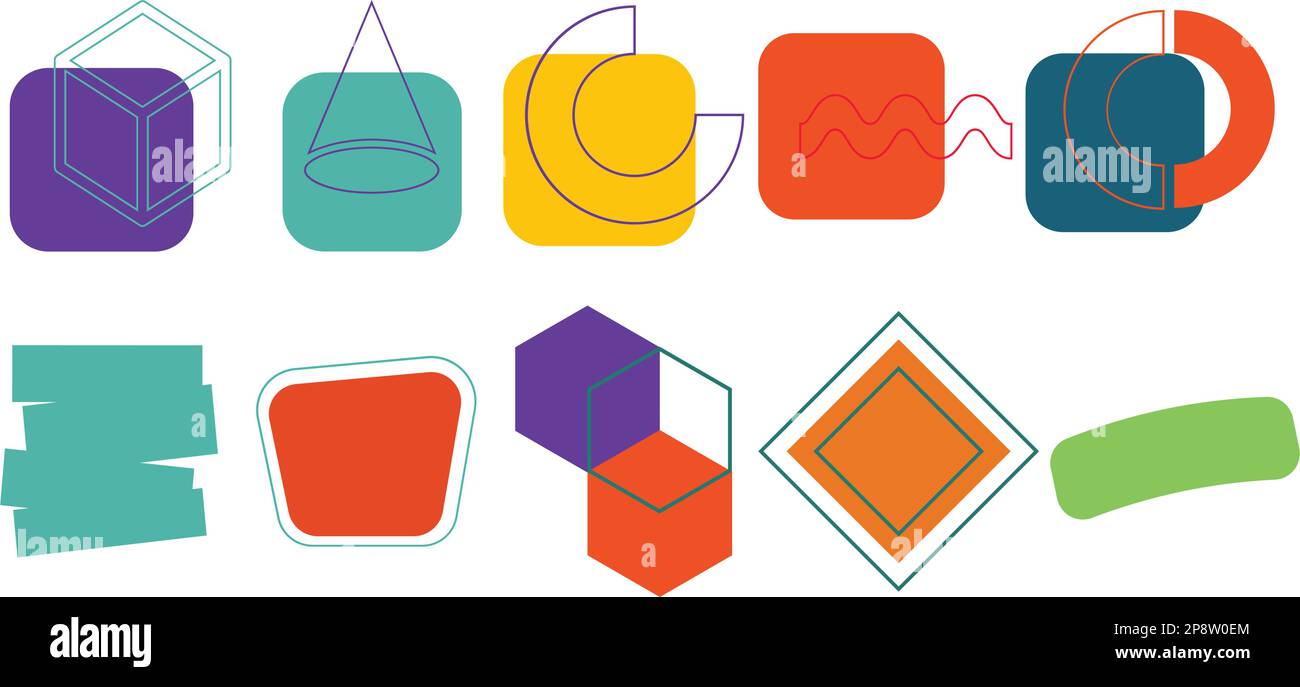 vector geometric shapes Stock Vector Image & Art - Alamy