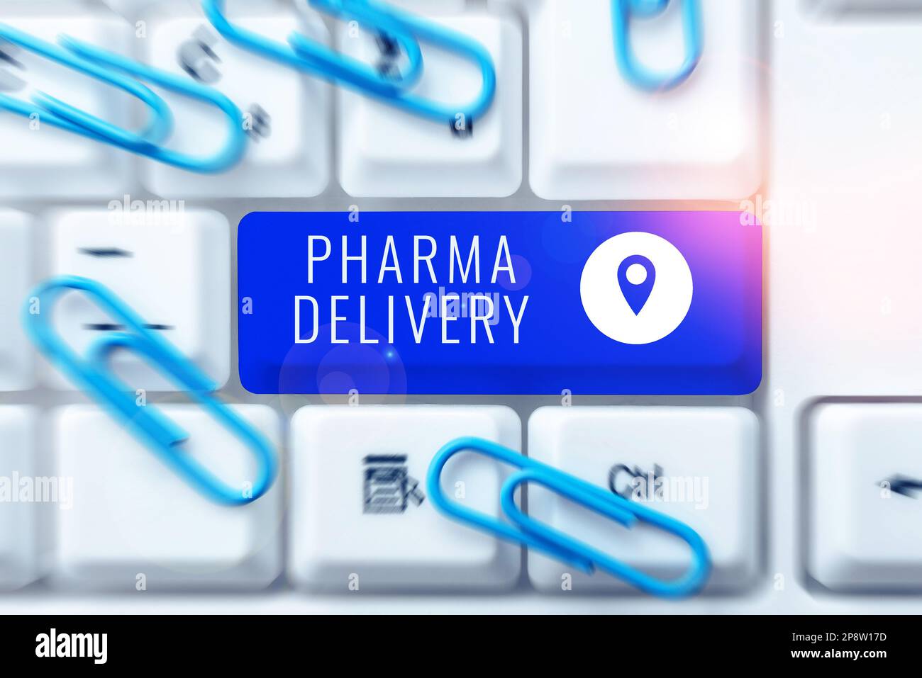 Text caption presenting Pharma Delivery. Word Written on getting your ...
