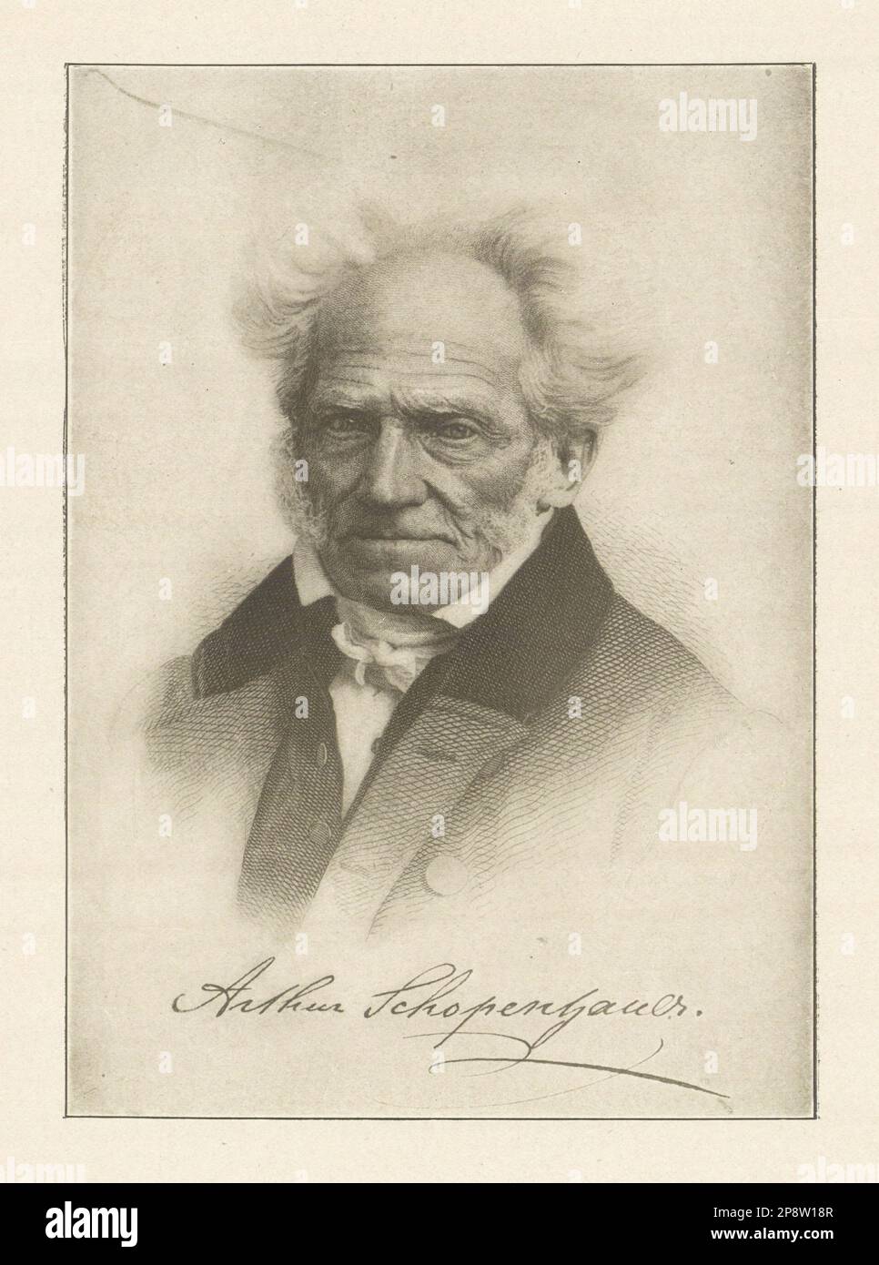 Arthur Schopenhauer. Germany 1907 old antique vintage print picture ...