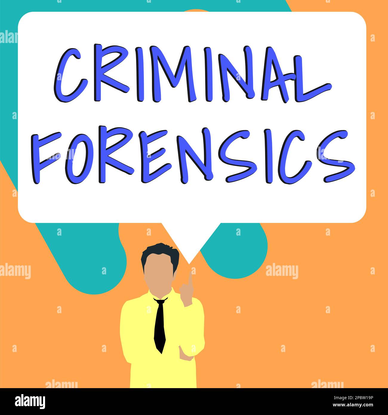 Text Caption Presenting Criminal Forensics Internet Concept Federal