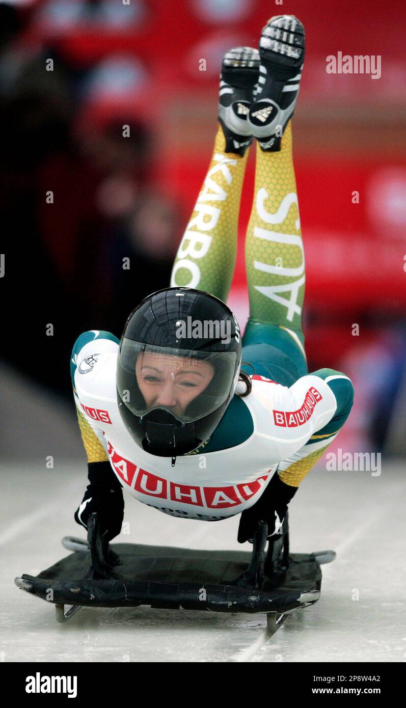 Australia's Michelle Steele starts her first run in the women's ...