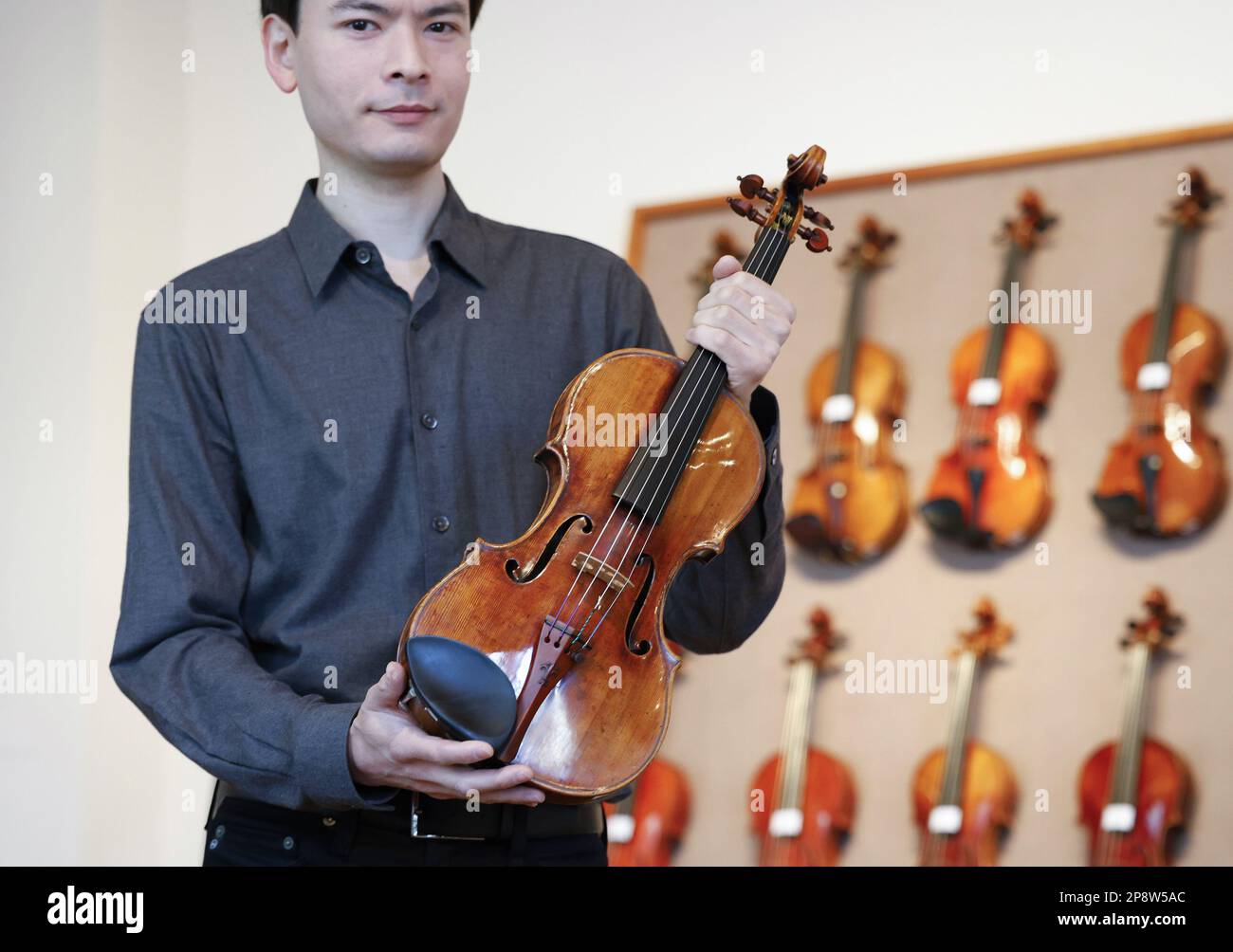 New York, United States. 09th Mar, 2023. The rare c.1731 violin known ...