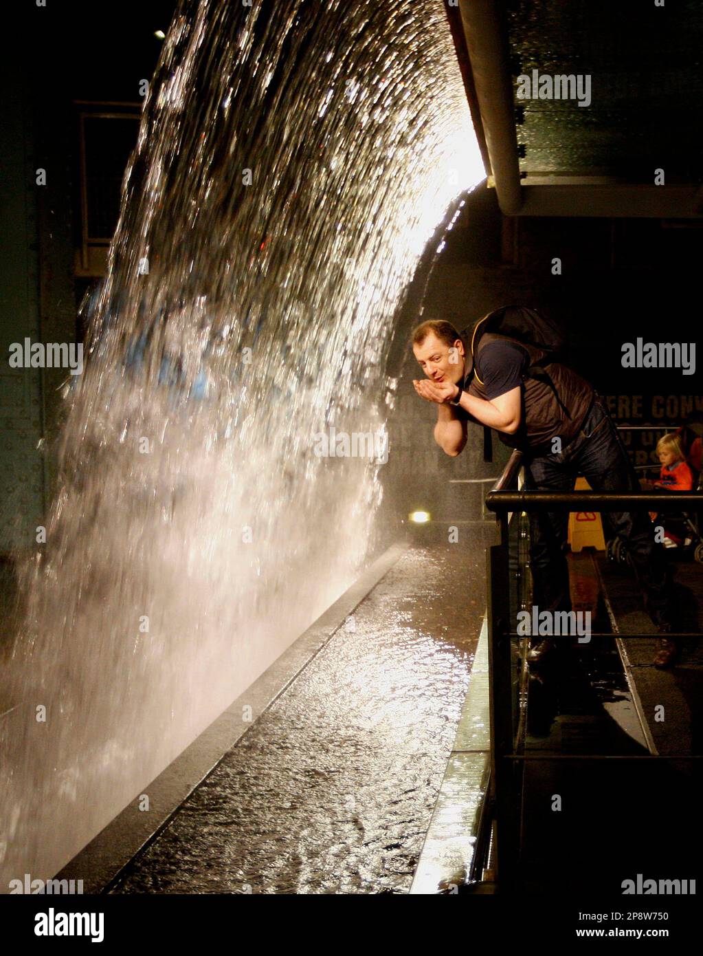 The waterfall in the Guinness Storehouse is shown in Dublin, Ireland on ...