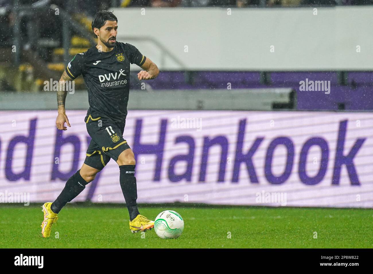 BRUSSELS, BELGIUM - MARCH 9: Lior Refaelov of RSC Anderlecht during the ...