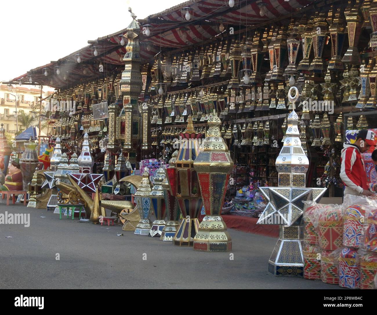Cairo, Egypt, March 8 2023: The Festive events in Egyptian streets ...