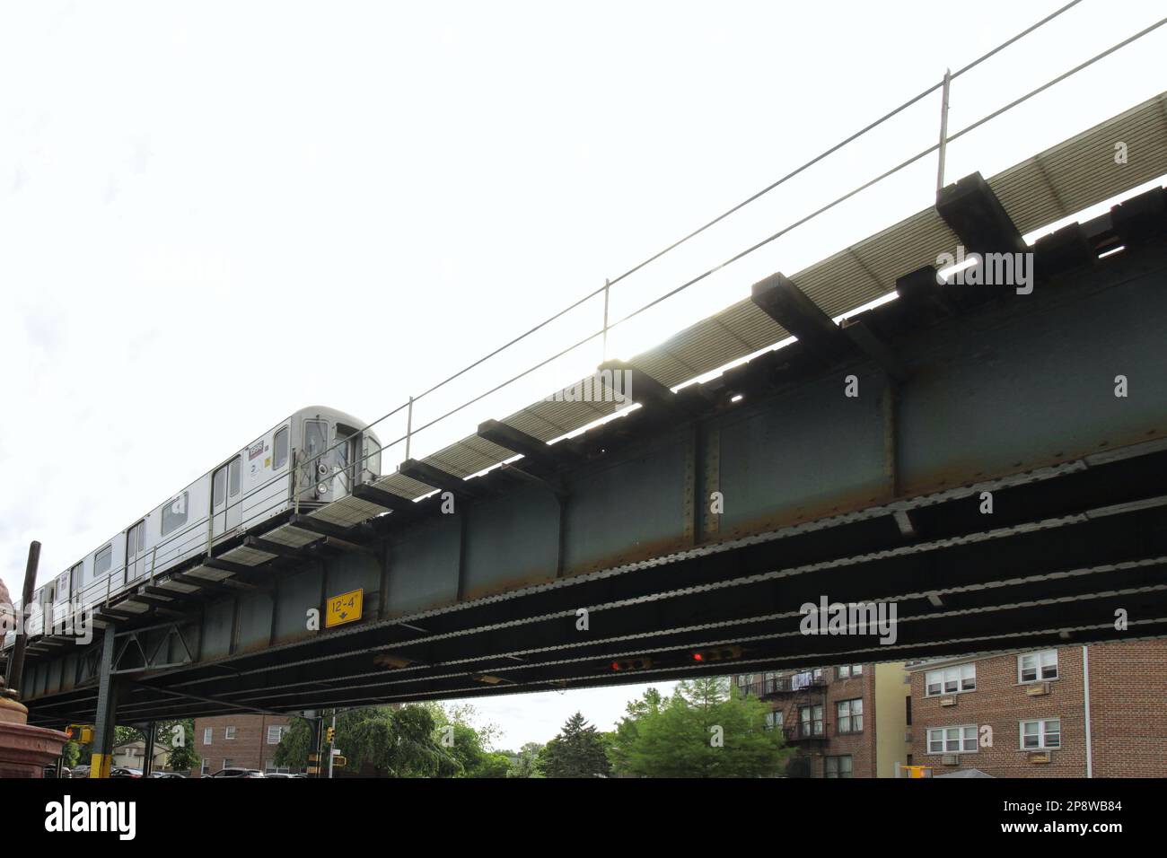 Bronx, NY - June 13, 2021: Wide angle perspective of New York City ...