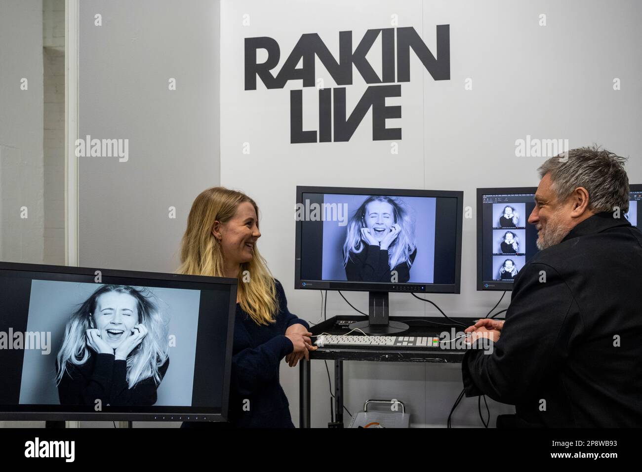 London, UK. 9 March 2023. Fashion and portrait photographer Rankin with ...
