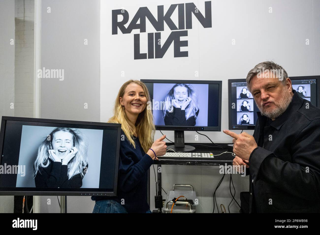 London, UK. 9 March 2023. Fashion and portrait photographer Rankin with ...