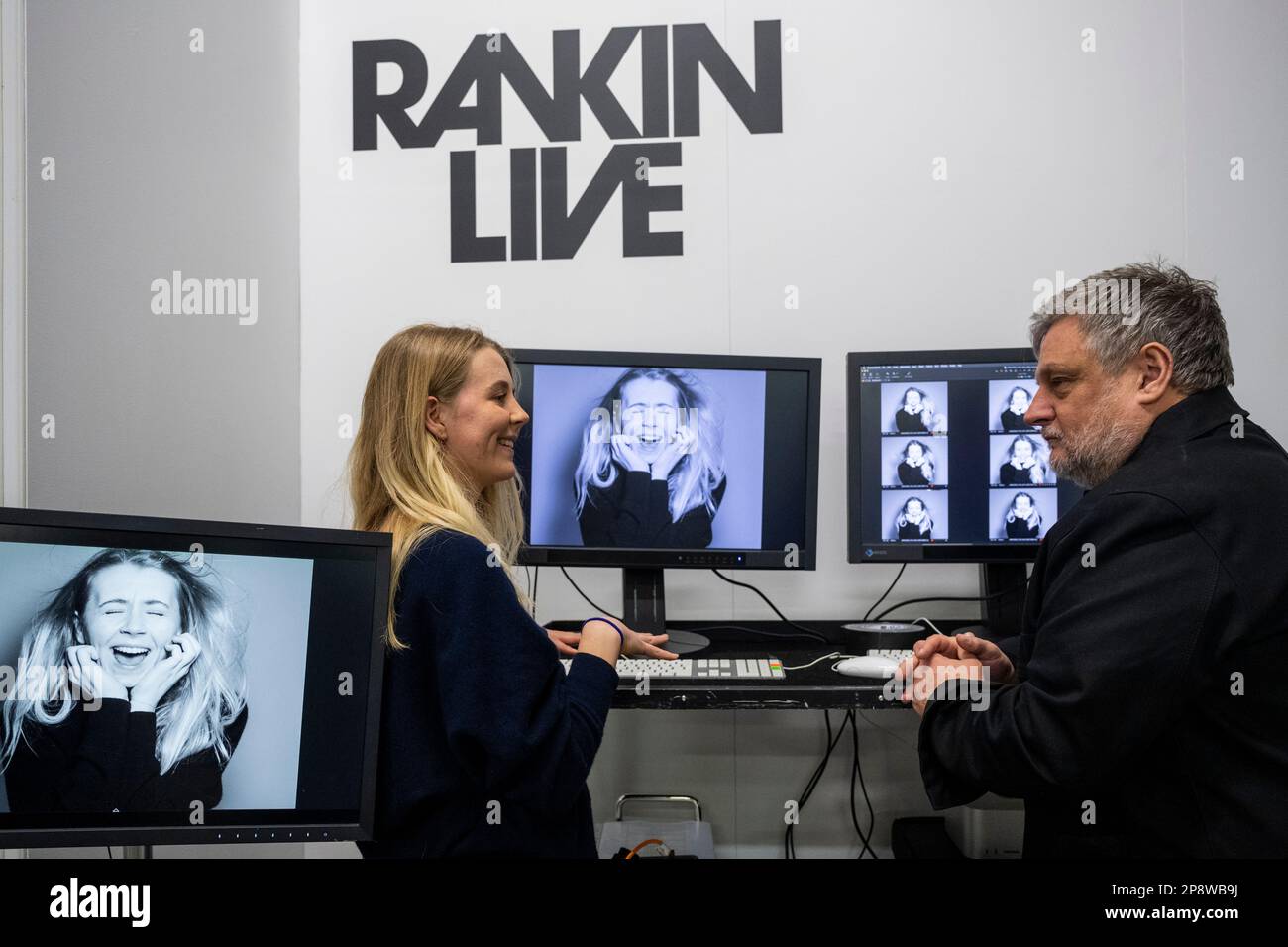 London, UK. 9 March 2023. Fashion and portrait photographer Rankin with ...