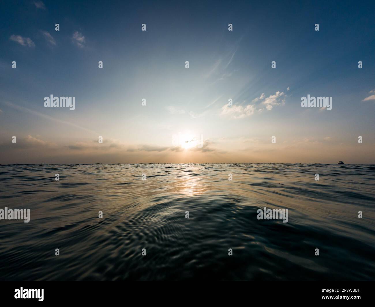 ripples texture on the surface of the ocean Stock Photo - Alamy