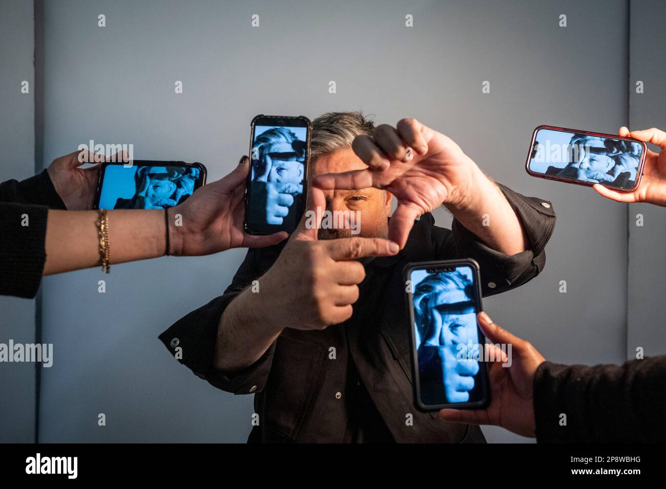 London, UK. 9 March 2023. Fashion and portrait photographer Rankin ...
