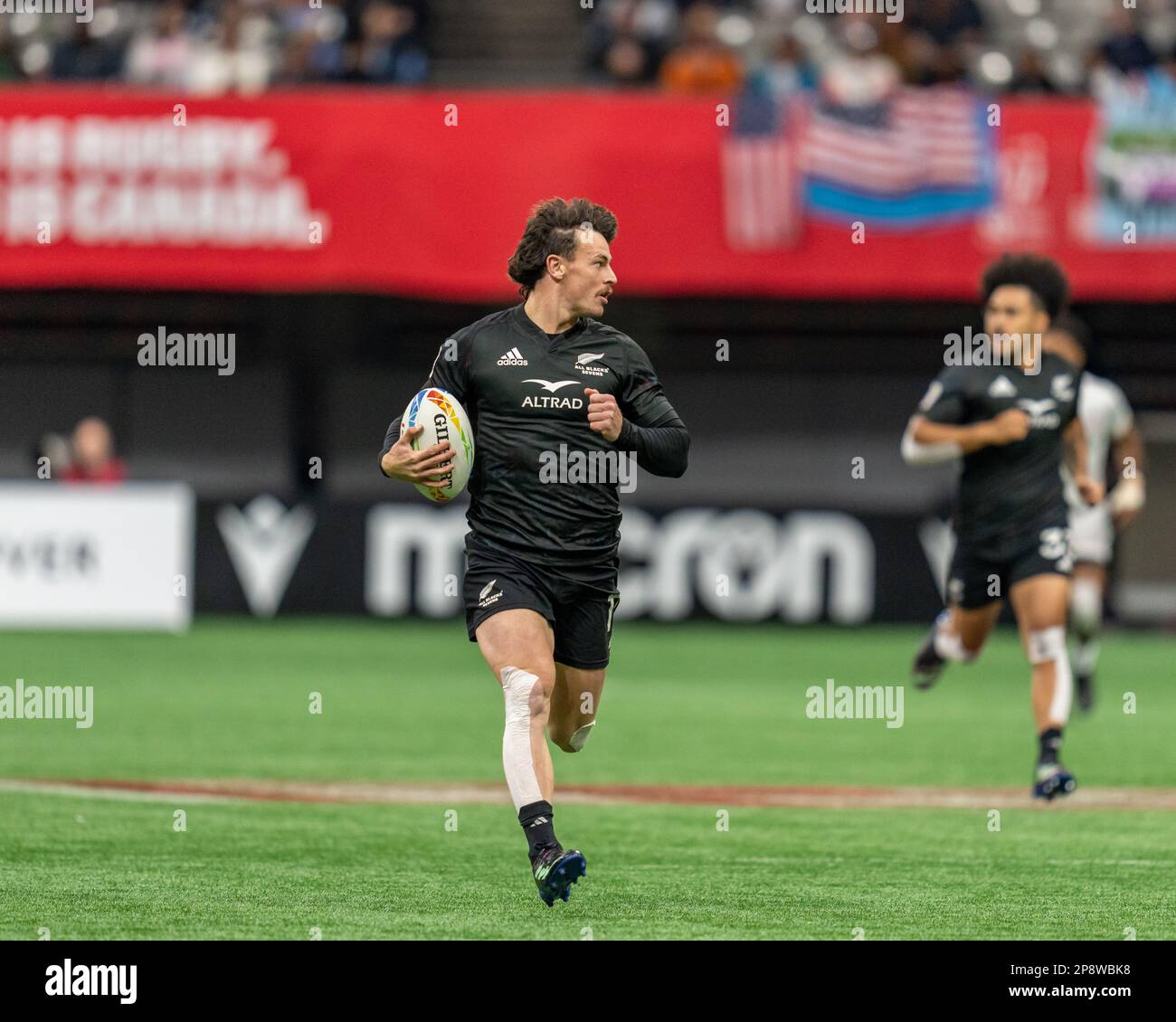 Vancouver, Canada. 5th March, 2023. Leroy Carter of New Zealand sprints ...