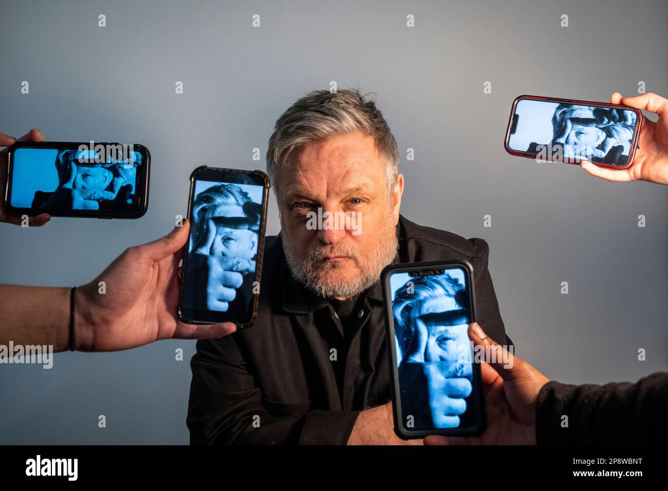 London, UK. 9 March 2023. Fashion and portrait photographer Rankin ...