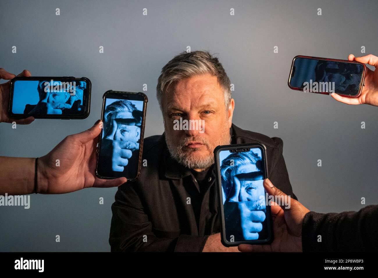 London, UK. 9 March 2023. Fashion and portrait photographer Rankin ...