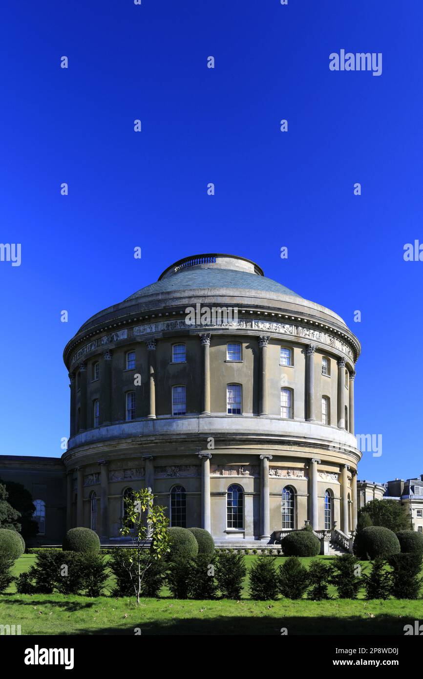 The Rotunda and gardens at Ickworth House near Bury St Edmunds, Suffolk ...