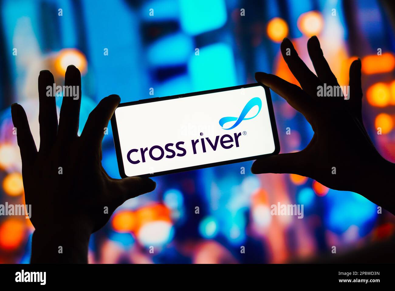 In this photo illustration, the Cross River logo seen displayed on a smartphone Stock Photo - Alamy