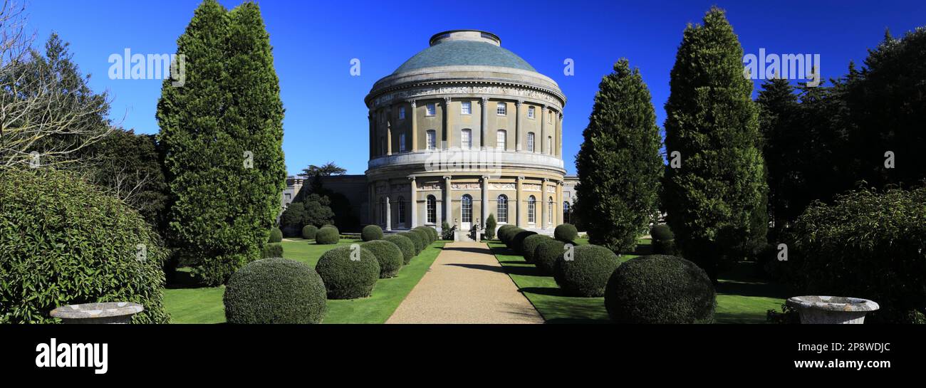 The Rotunda and gardens at Ickworth House near Bury St Edmunds, Suffolk ...