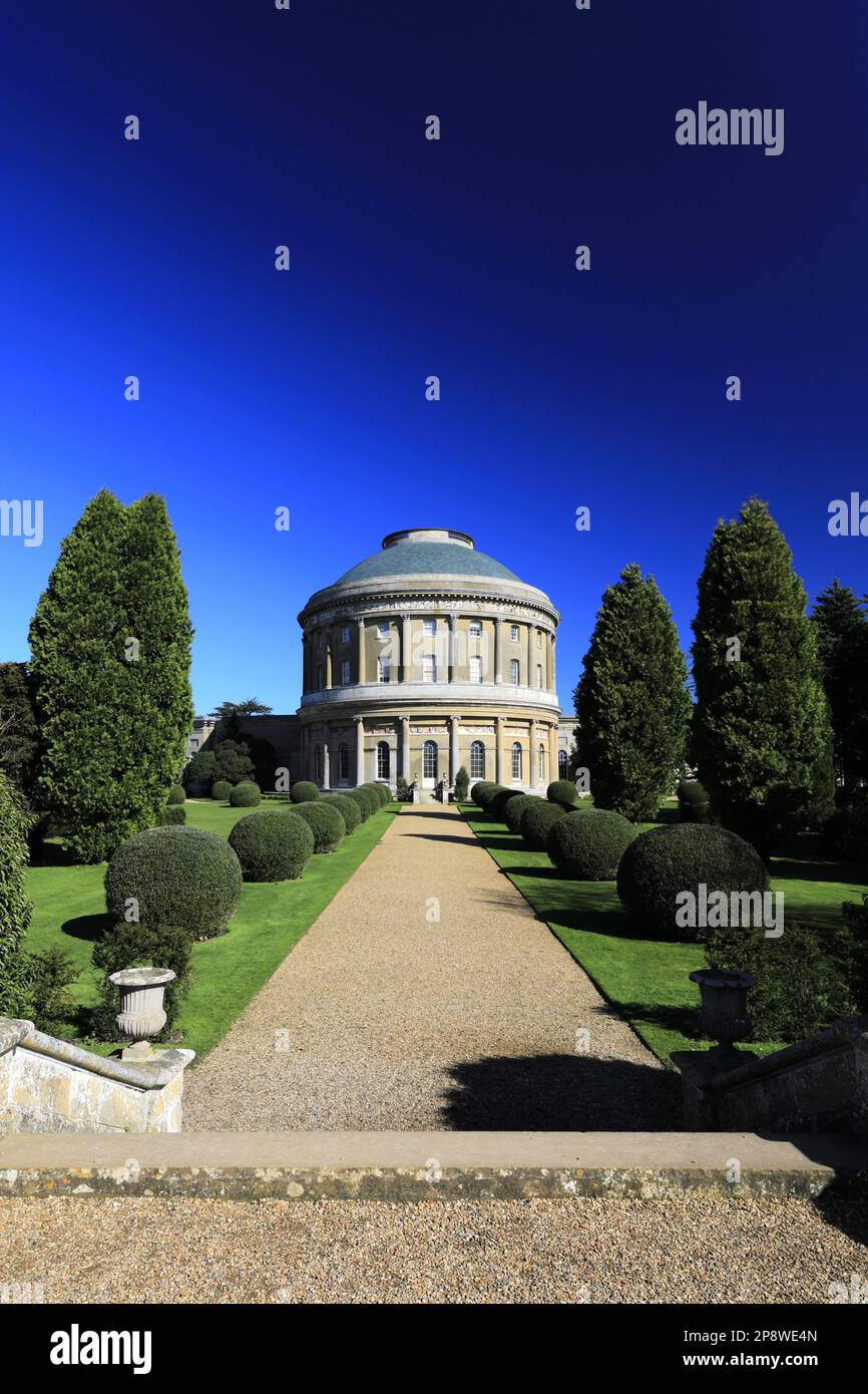 The Rotunda and gardens at Ickworth House near Bury St Edmunds, Suffolk ...