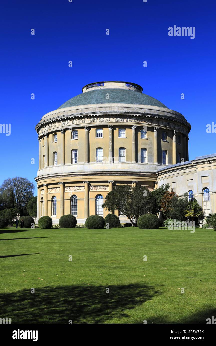 The Rotunda and gardens at Ickworth House near Bury St Edmunds, Suffolk ...