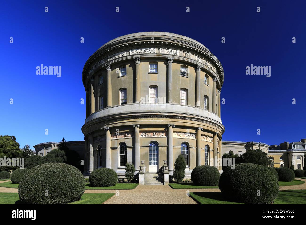 The Rotunda and gardens at Ickworth House near Bury St Edmunds, Suffolk ...