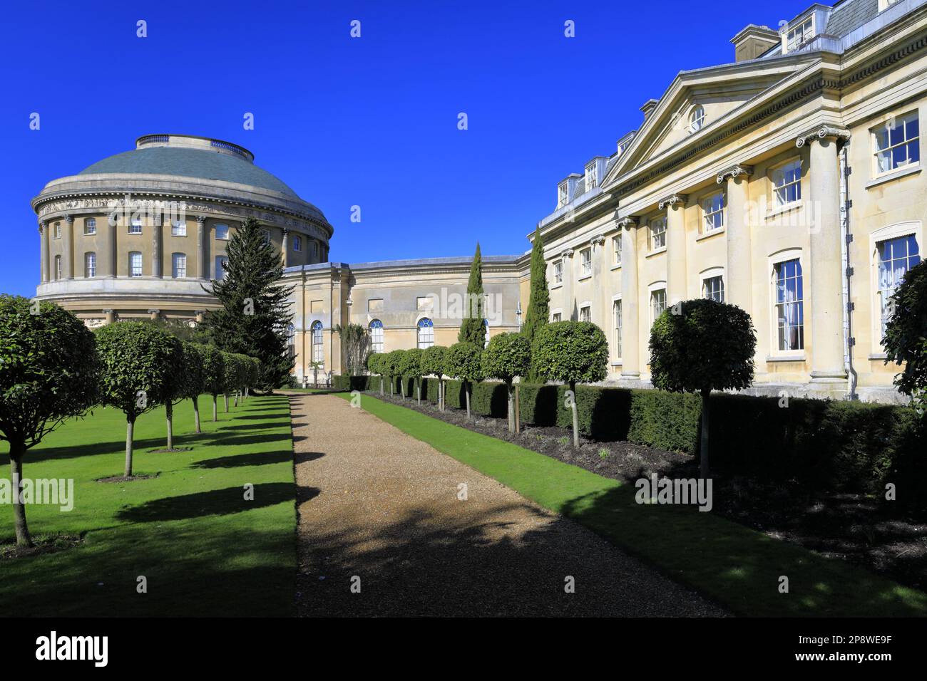 The Rotunda and gardens at Ickworth House near Bury St Edmunds, Suffolk ...