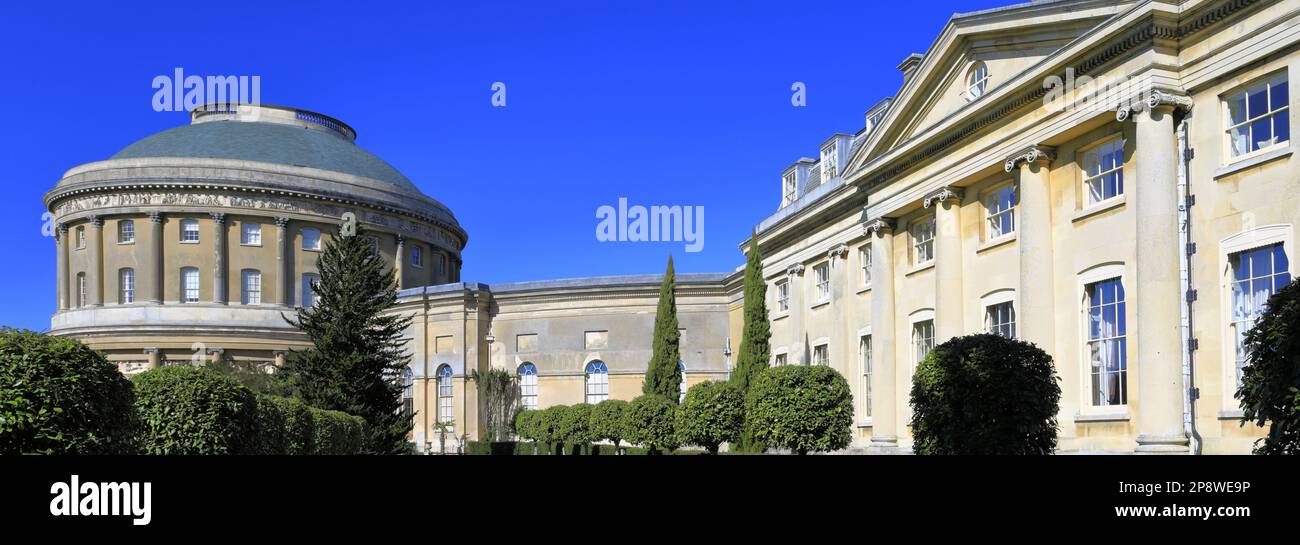 The Rotunda and gardens at Ickworth House near Bury St Edmunds, Suffolk ...