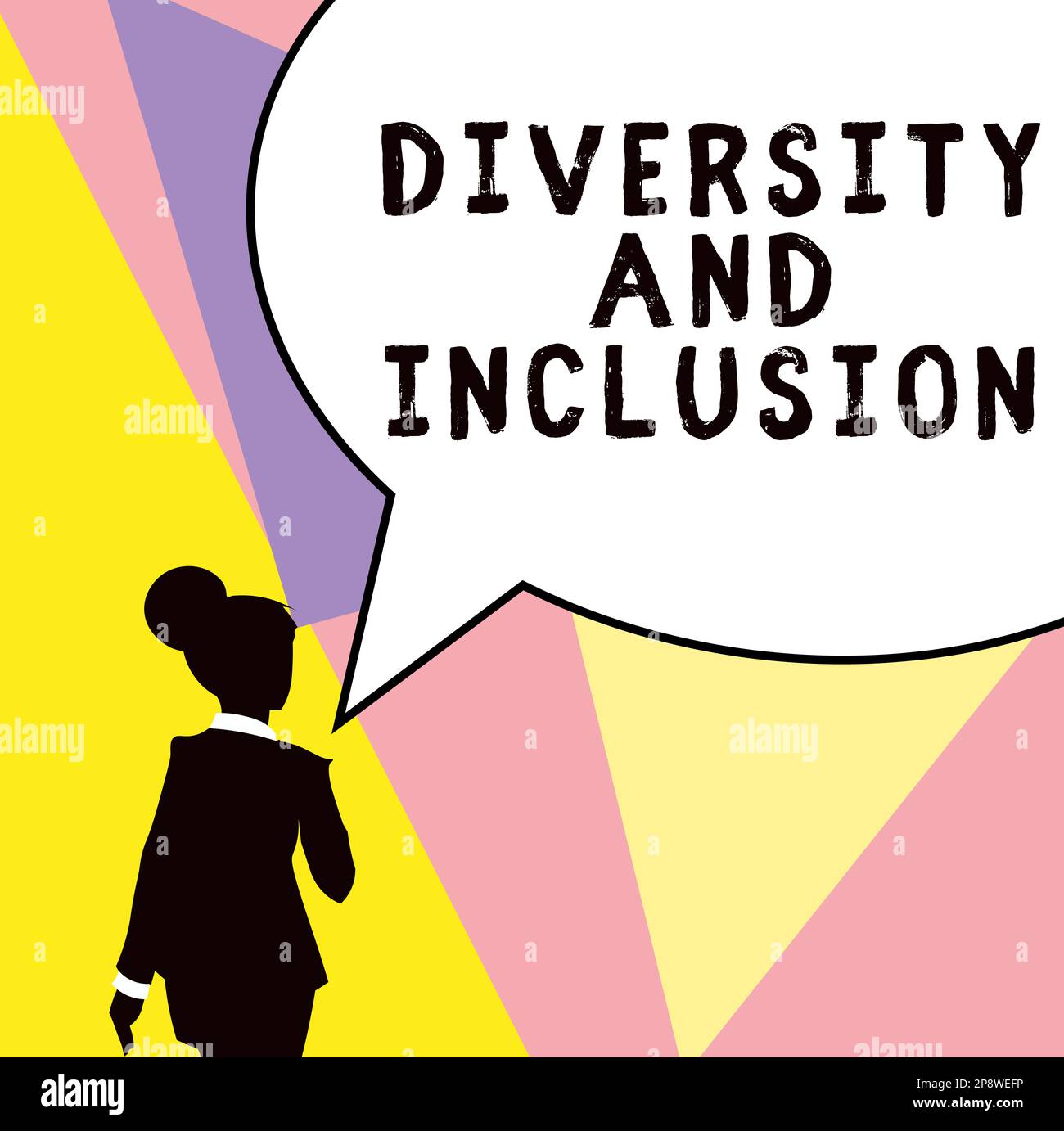 Conceptual caption Diversity And Inclusion. Internet Concept range ...