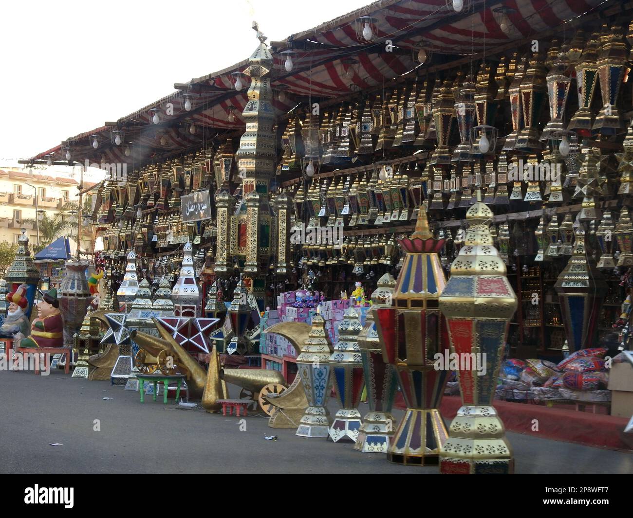 Cairo, Egypt, March 8 2023: The Festive events in Egyptian streets ...