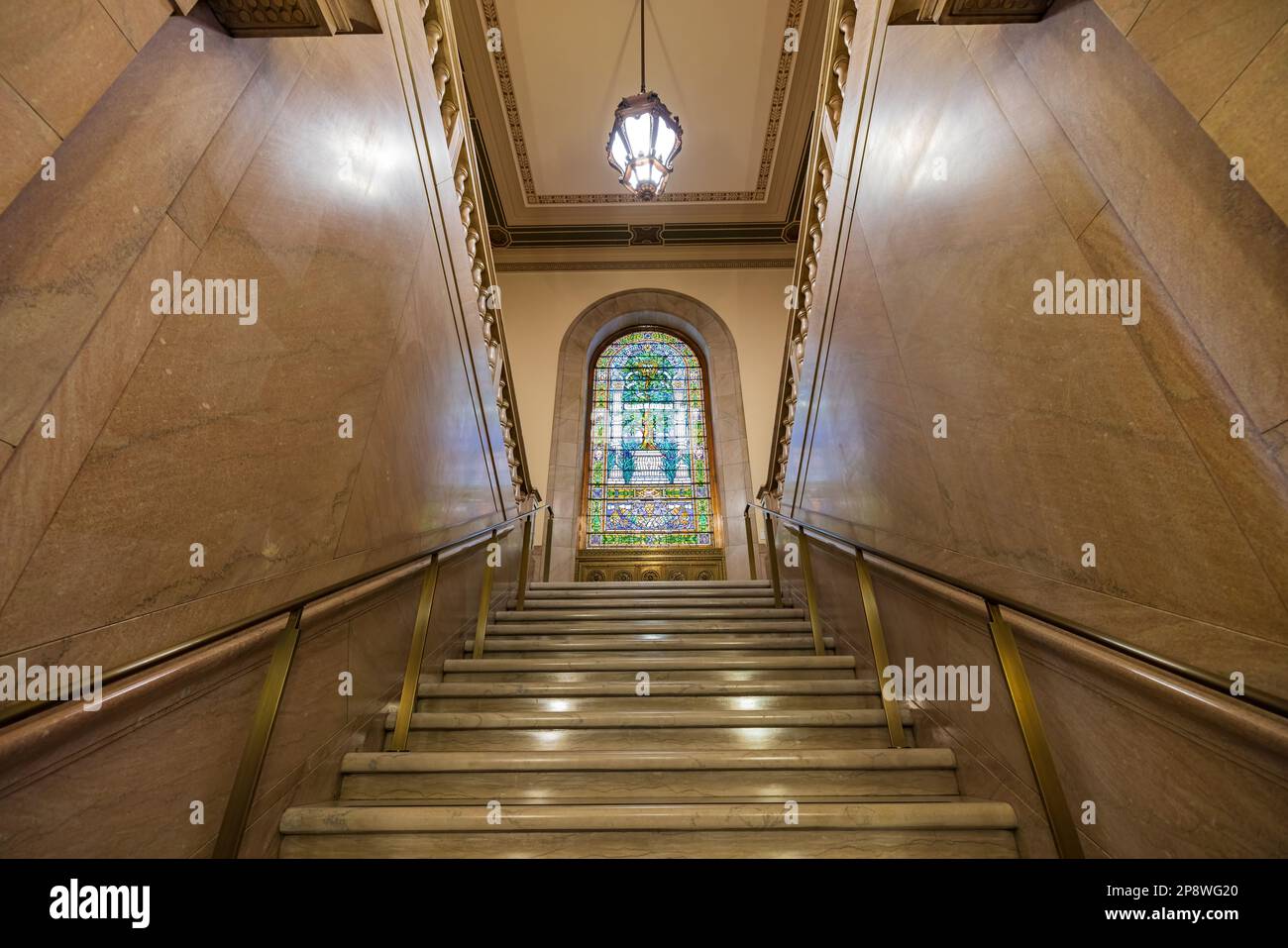 Interior view of the St. Louis Public Library - Central Library at ...