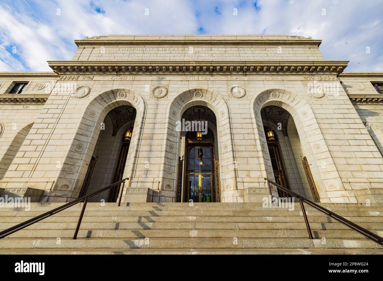 Exterior view of the St. Louis Public Library - Central Library at ...
