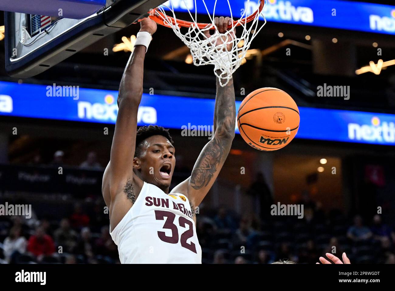 Arizona State forward Alonzo Gaffney (32) dunks against Oregon State ...