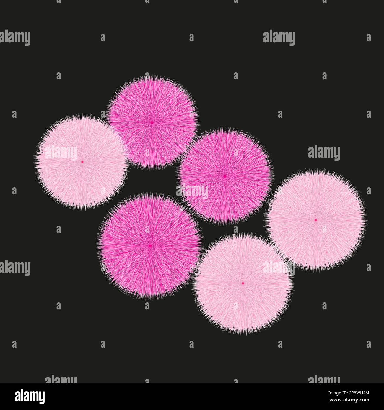 Pom pom pattern Stock Vector Images - Alamy