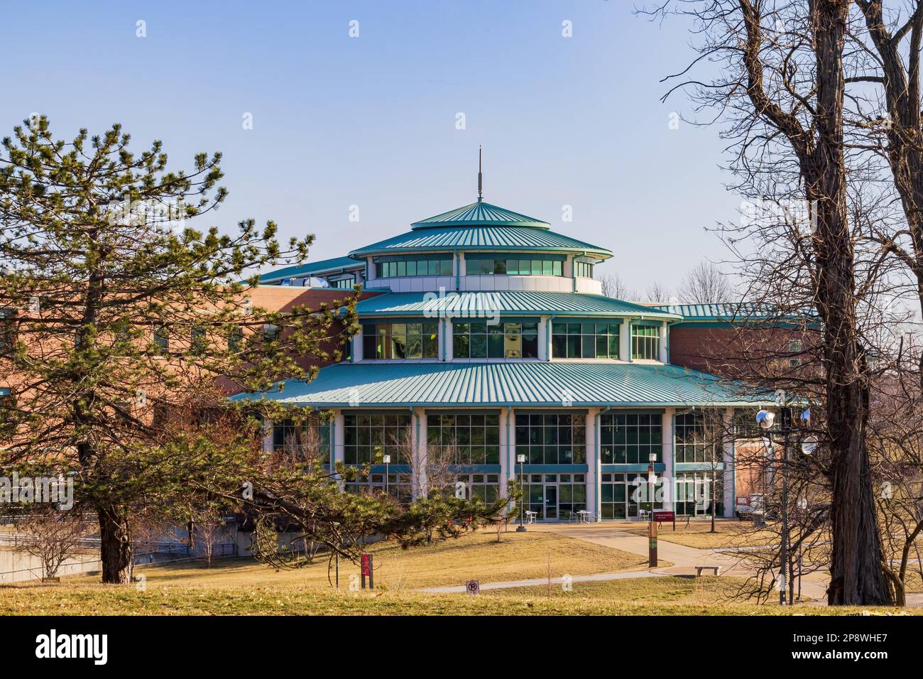 Sunny view of the Millennium Student Center of University of Missouri ...