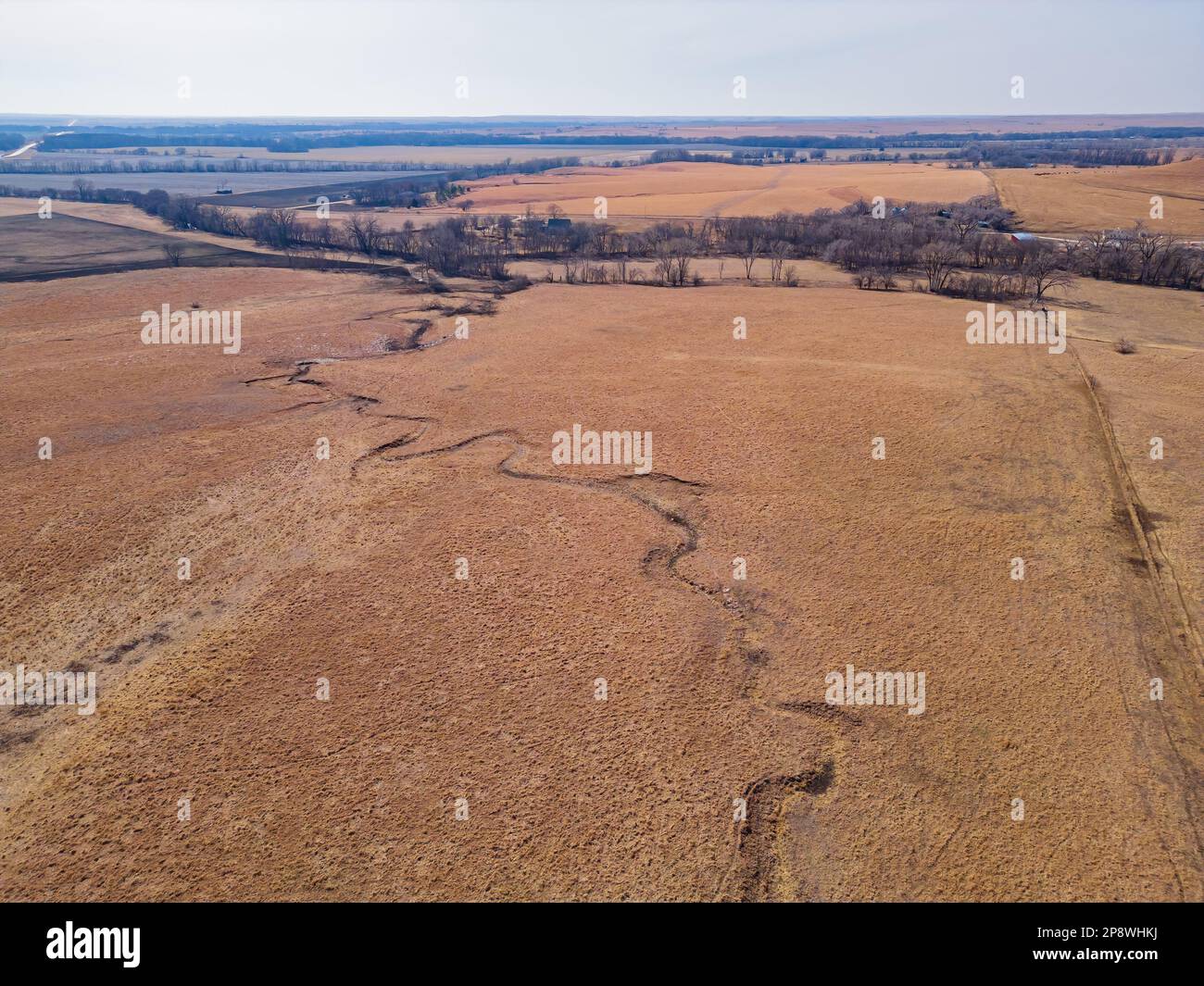 Aerial view of Missouri country side at USA Stock Photo - Alamy