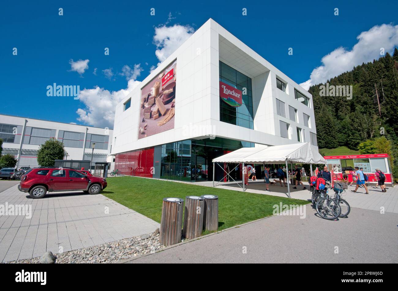Loacker factory in Heinfels (Lienz), Pusteria Valley, Austria Stock ...