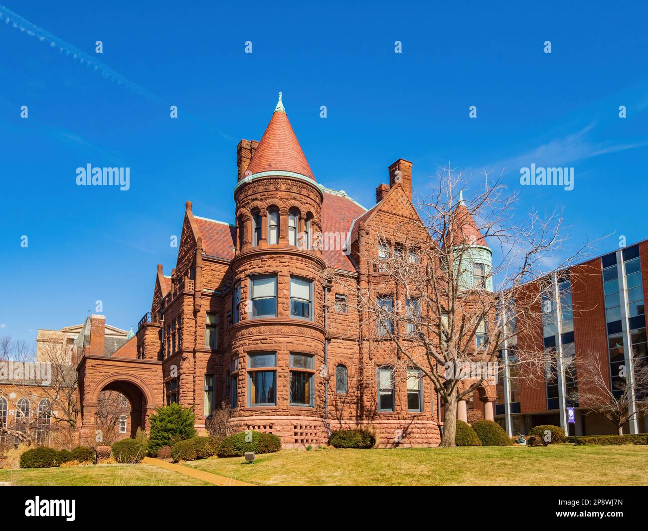 Sunny view of the Samuel Cupples House of Saint Louis University at St ...