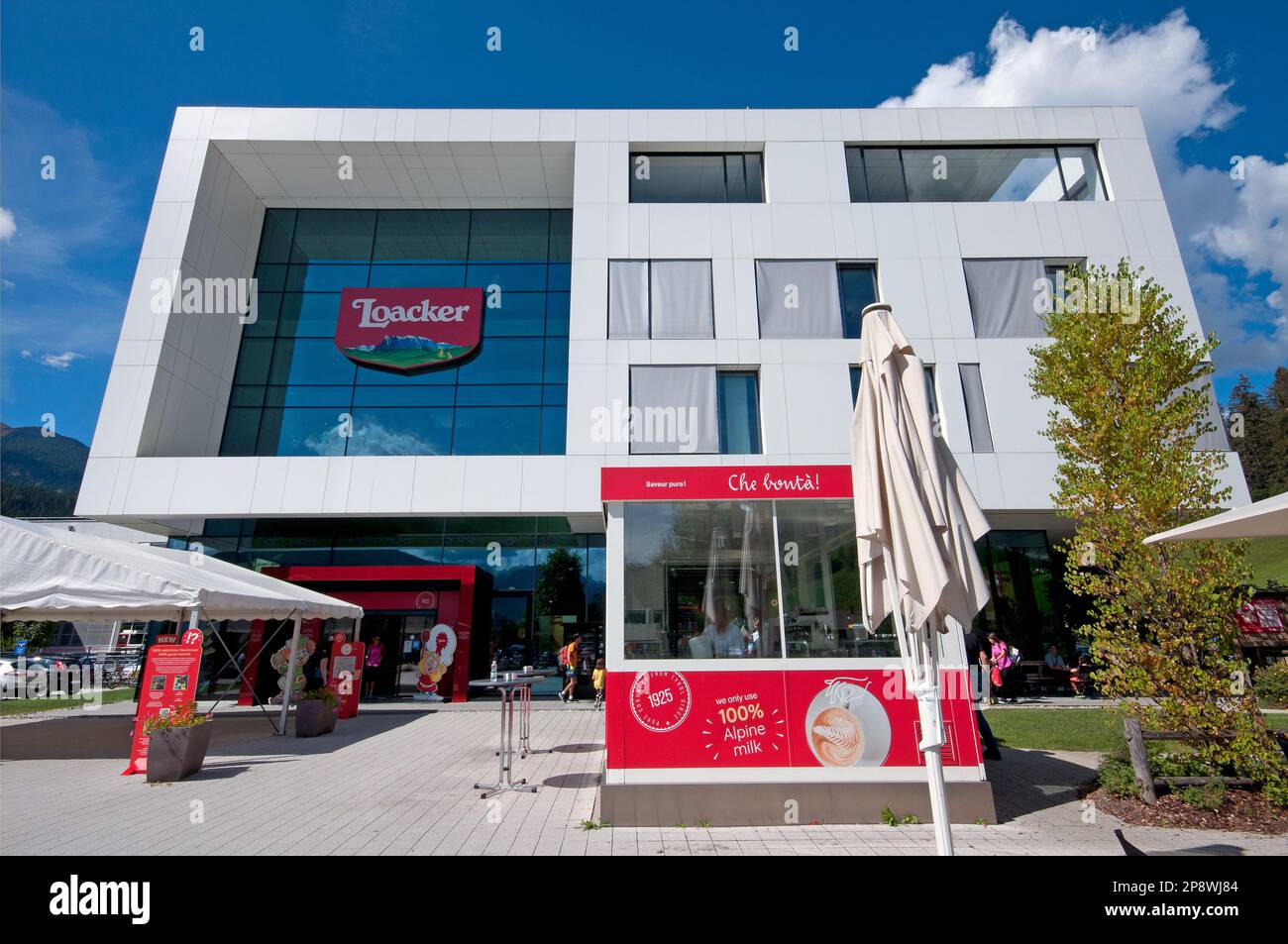 Loacker factory in Heinfels (Lienz), Pusteria Valley, Austria Stock ...