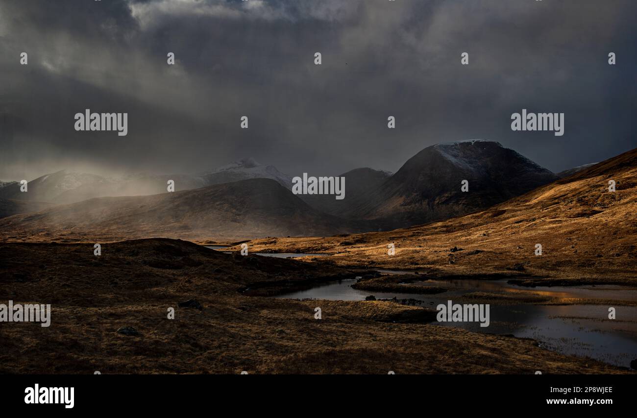 Loch Dochard and Meall nan Eun -Meall nan Eun is a mountain in the ...