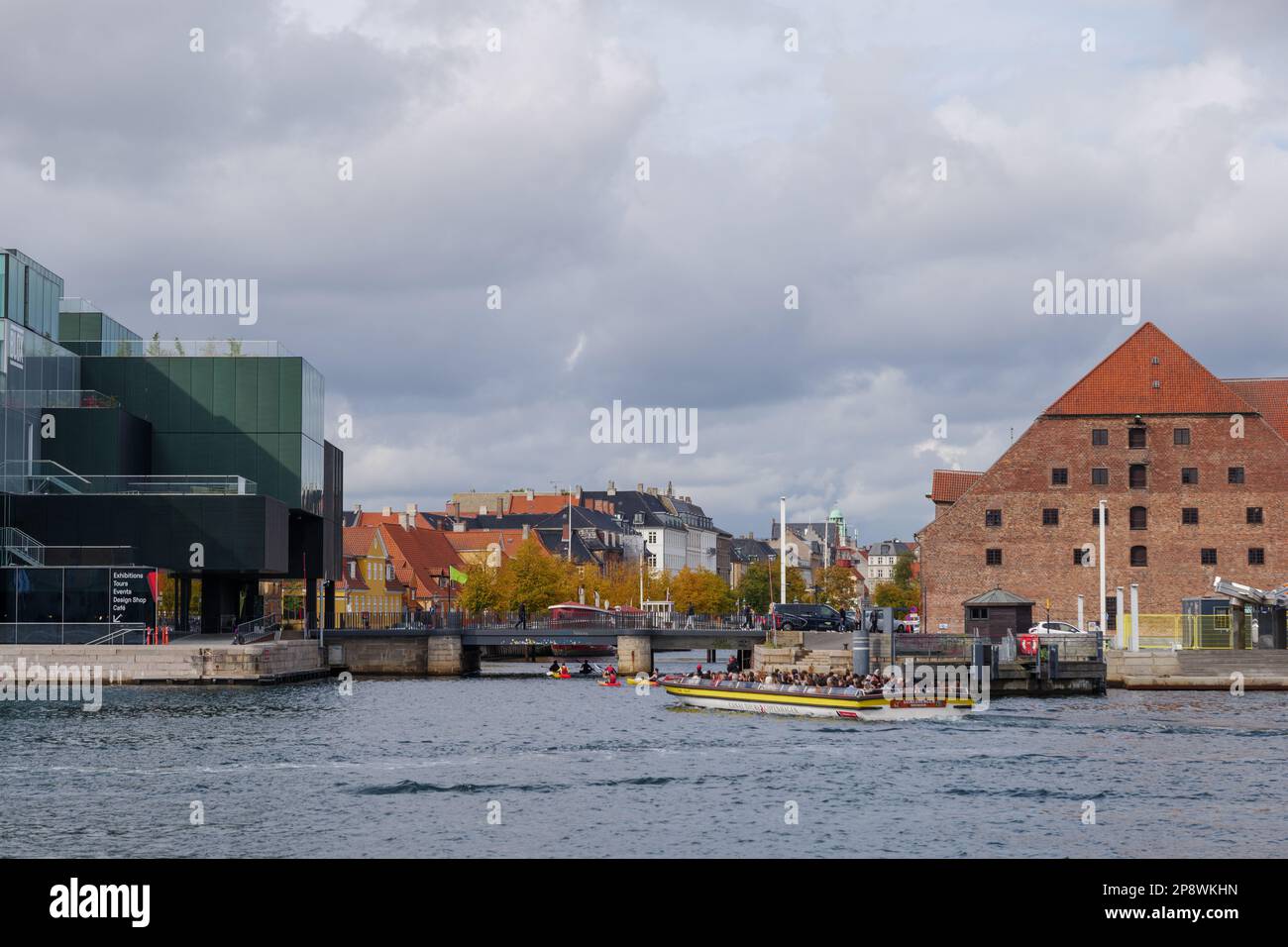 COPENHAGEN, DENMARK - OCTOBER 2019: Outdoor exterior view opposite site ...