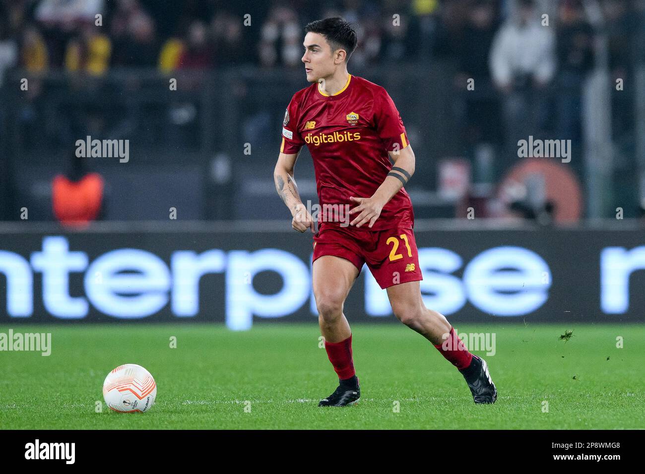 Rome, Italy. 24th Feb, 2023. Paulo Dybala of AS Roma during the UEFA Europa League round of 16 ...