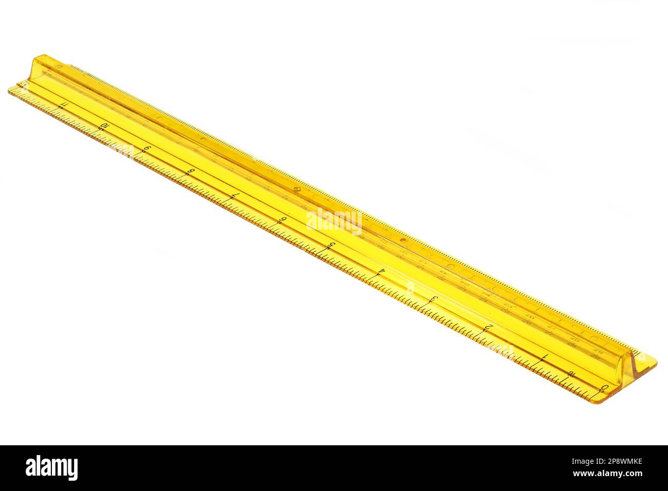 plastic ruler isolated on white background Stock Photo - Alamy