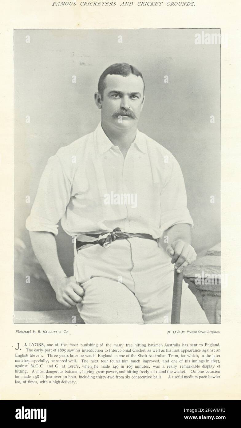 Cricket australia 19th century hi-res stock photography and images - Alamy