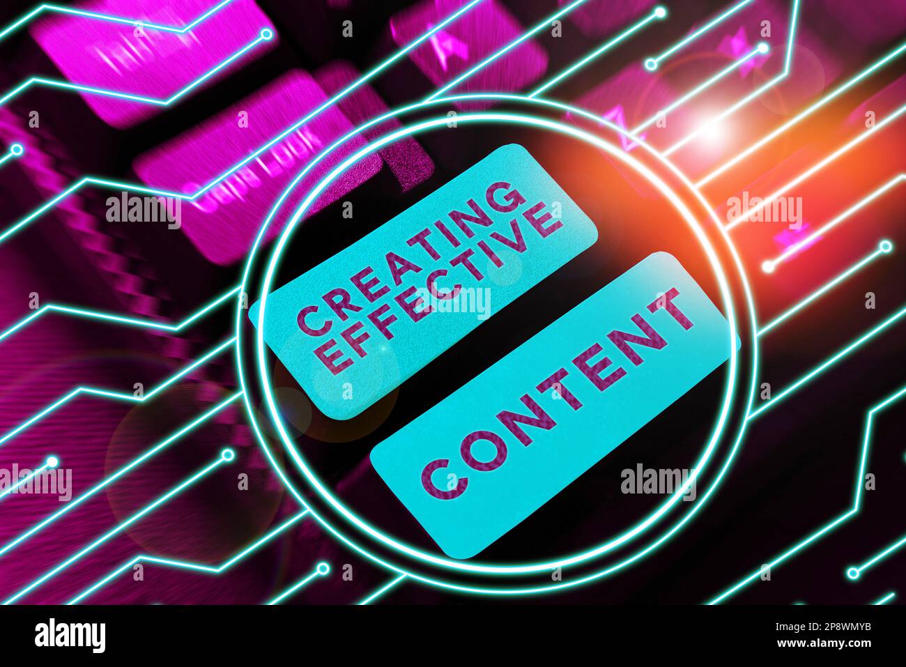 Conceptual caption Creating Effective Content. Conceptual photo ...