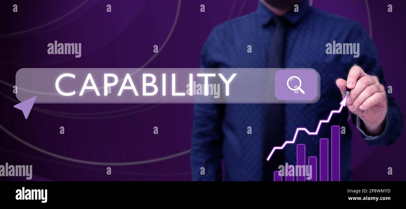 Inspiration showing sign Capability. Business idea the facility or ...